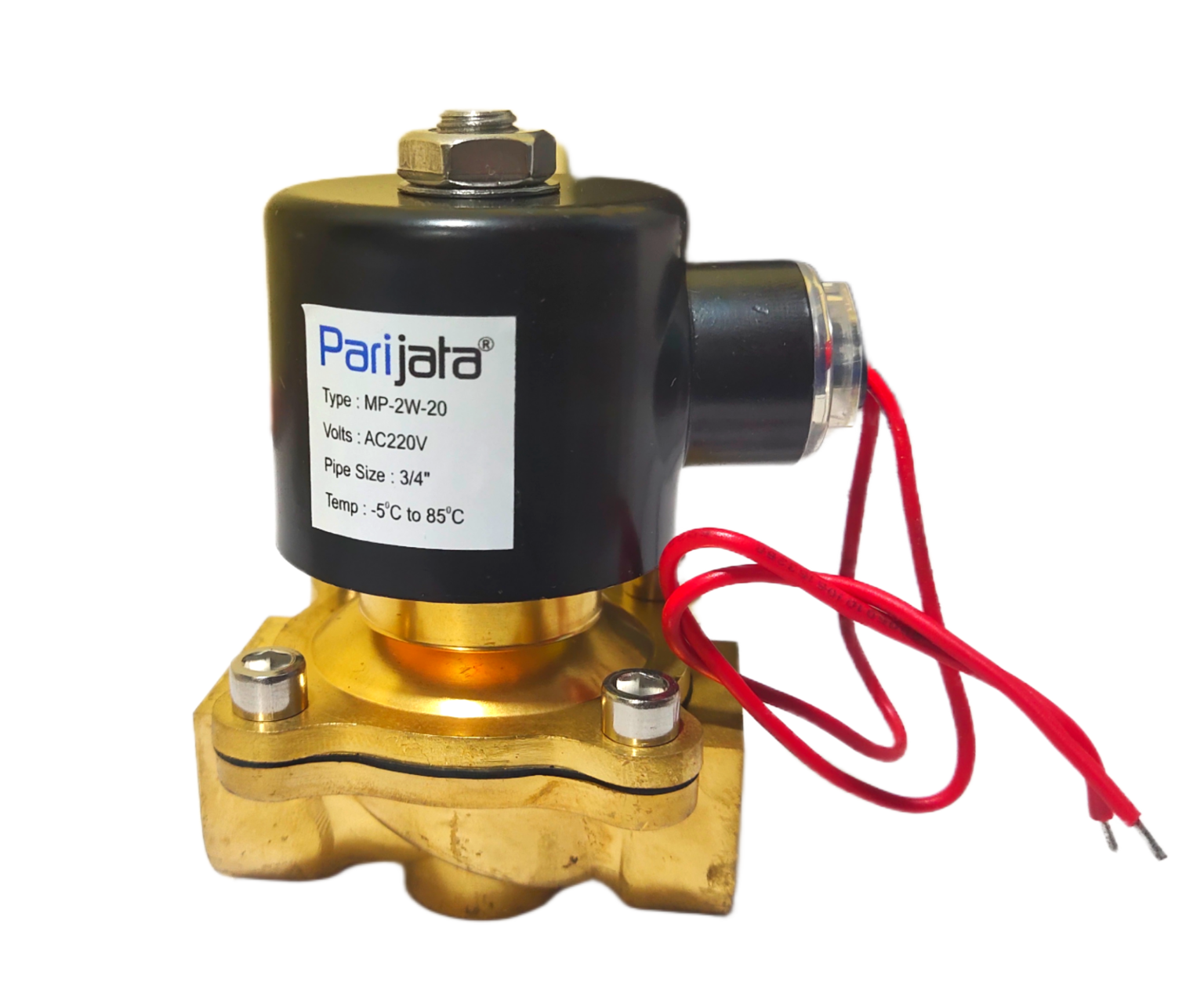 3/4 inch Brass Solenoid Valve 220 Volts AC for Water/air/Oil/Gas ...