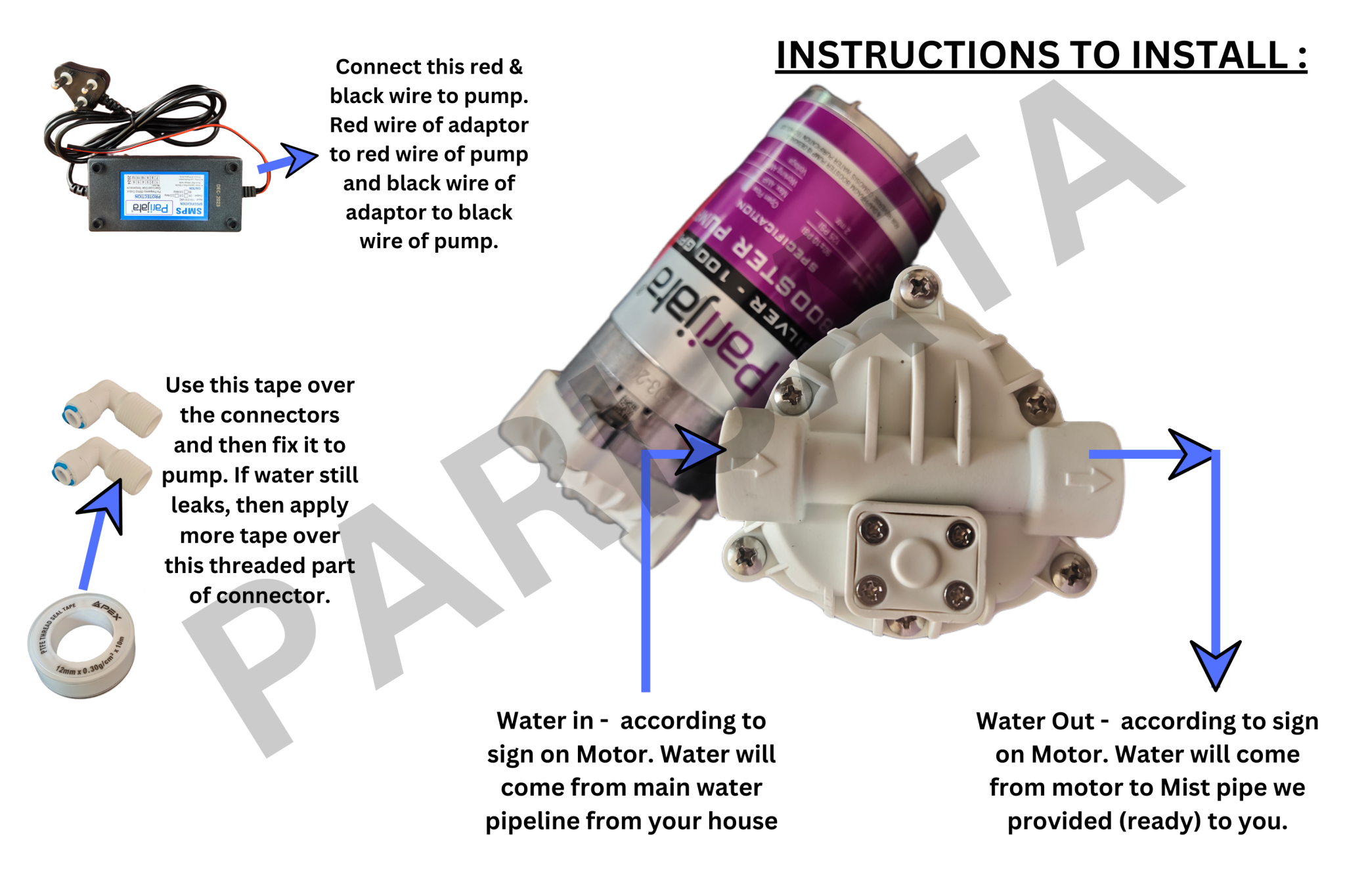 DIY Water Misting System Kit / Fogger system for Dairy farm (50ft pipe ...